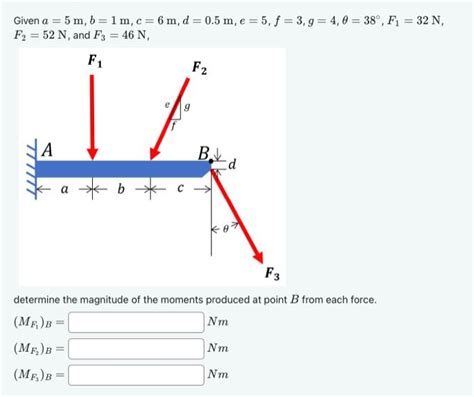 solved given a 5 m b 1 m c 6 m d 0 5