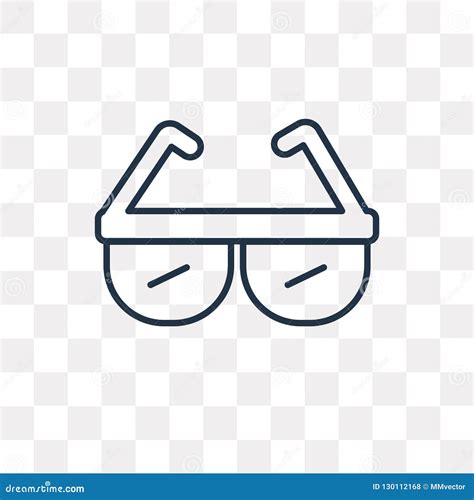 Icono Del Vector De Las Gafas De Sol Aislado En El Fondo Transparente
