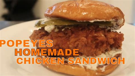 Popeyes Chicken Sandwich Copycat Youtube