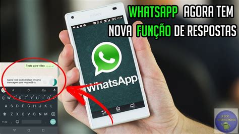 Whatsapp atualizou e agora tem nova função de respostas no aplicativo