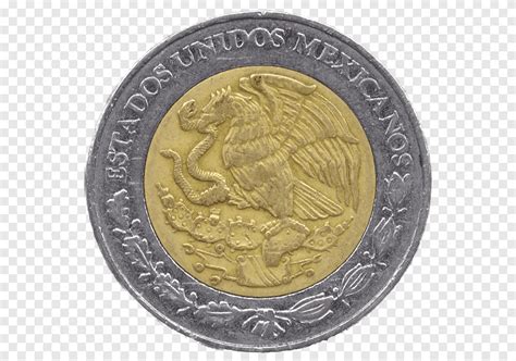 멕시코 동전 멕시코 페소 돈 2 인치 메달 금 Png Pngegg