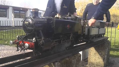 Gwr Hawksworth 15xx Class 1501 At The Hwsme 22nd March 2015 Youtube
