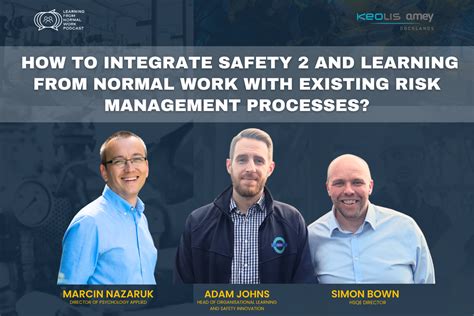 How To Integrate Safety 2 And Learning From Normal Work With Existing Risk Management Processes