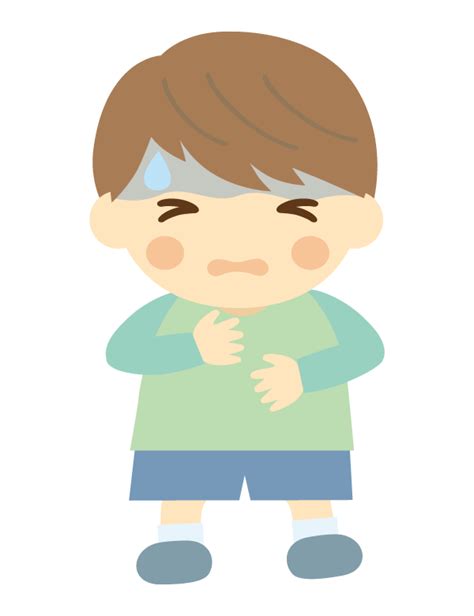 頭痛体調不良男の子のイラスト 無料のフリー素材 イラストエイト