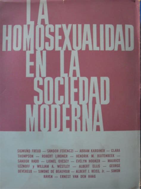 La Pluma Libros La Homosexualidad En La Sociedad Moderna