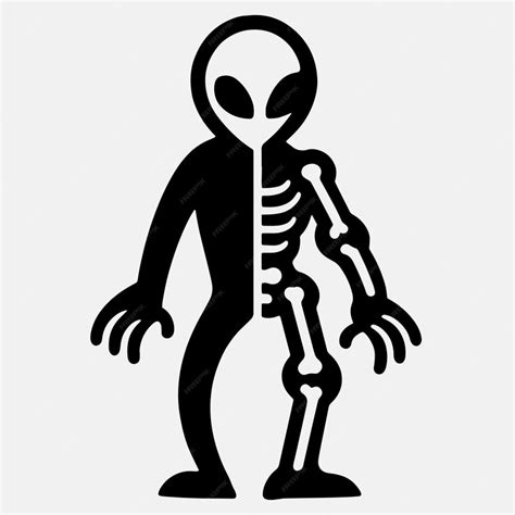 피로 외계인 터 검은색과 색 프리미엄 Ai 생성 벡터