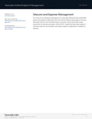 Hexnode Unified Endpoint Management PDF