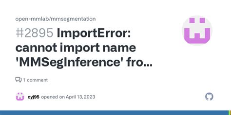 Importerror Cannot Import Name Mmseginference From Mmsegapis