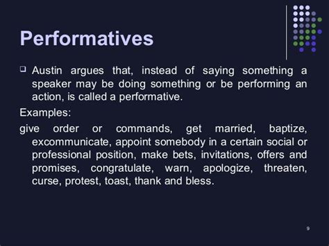 Constatives And Performatives