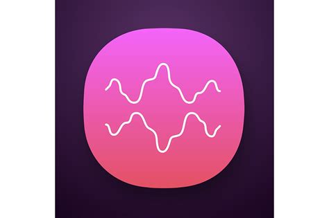abstract fluid waveforms app icon outline icons ~ creative market