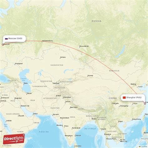Direct Flights From Moscow To Shanghai Svo To Pvg Non Stop