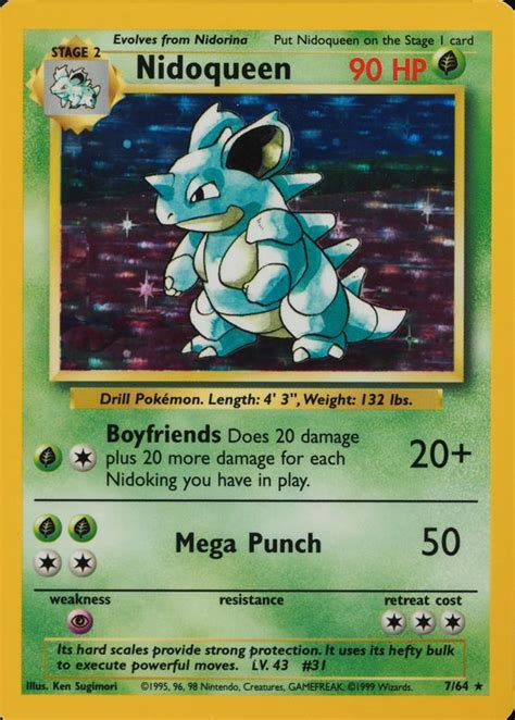 Nidoqueen 1999 Jungle 0764 Unlimited Holo No Symbol Price Guide