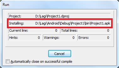 Menjalankan Aplikasi Android Dengan Emulator Di Delphi XE Tutorial Delphi