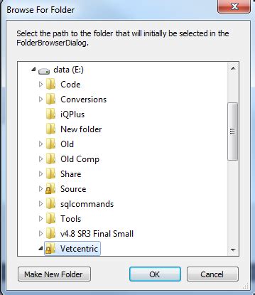 C Is It Possible To Make A FolderBrowserDialog S Default Path Show Up In A Library Instead Of