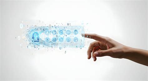 accessing digital security interface with finger touch on light