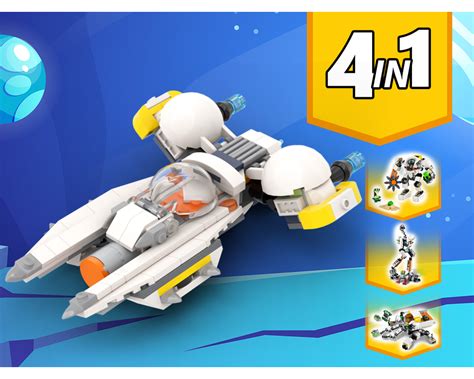 Lego Moc 31115 Spaceship Alternative Build By Gabizon Rebrickable
