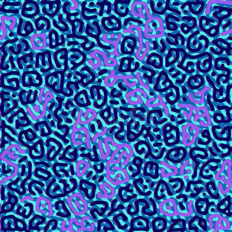 Organic Turing Reaction Diffusion Pattern Stock Vector Illustration