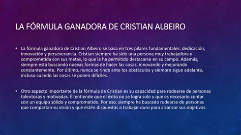 PPT El Éxito en Acción Los Secretos de Cristian Albeiro al