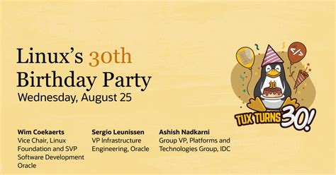 Join Us To Celebrate Linuxs Contributions To The Industry And Hear
