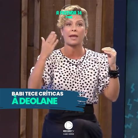 A Fazenda Babi Tece Críticas De Deolane Na Formação Da Roçaafazenda
