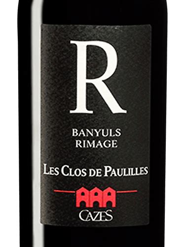 Cazes Les Clos De Paulilles Banyuls Rimage Vivino France