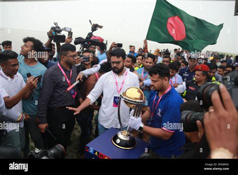 Die Trophäe Der Icc Cricket Weltmeisterschaft 2023 Wird Am 7 August