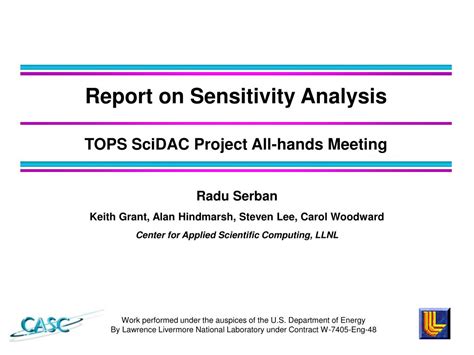 Ppt Report On Sensitivity Analysis Powerpoint Presentation Free