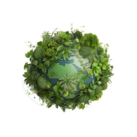 Premium Psd Green Earth Concept