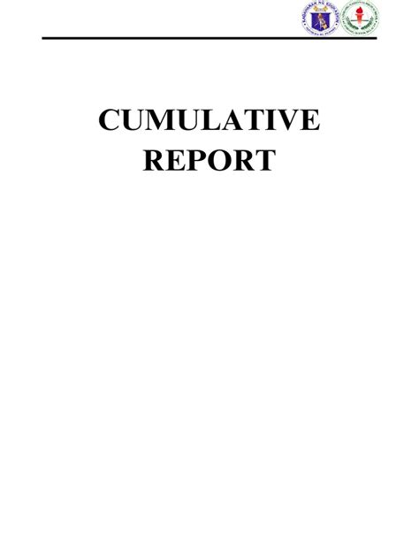 Cumulative Report Pdf