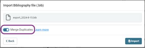 Duplicate Merging During Import Readcube