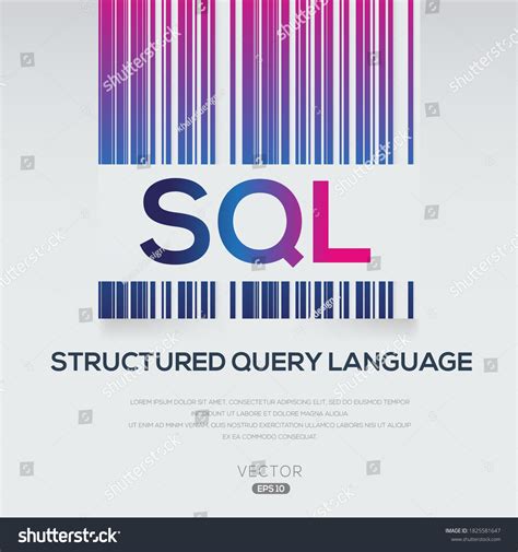 Sql Mean구조화된 질의 언어 벡터 그림 스톡 벡터로열티 프리 1825581647 Shutterstock