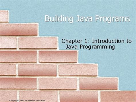 Building Java Programs Chapter 1 Introduction To Java