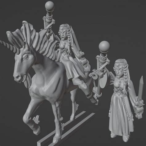 3D Printable High Elf Wizards By Ystlund Miniatures