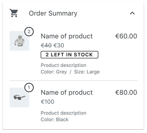 Checkout Order Summary Card No Dividers Btw Products · Issue 2307