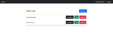 Github Musaabdullah Todo List App With Jwt Auth In React Js