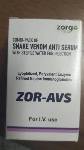 Anti Snake Venom Serum Asvs At ₹ 77619piece Anti Venom Injection In