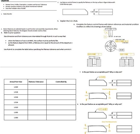 Solved Use Feature Control Frame To Specify The Flatness On The Top