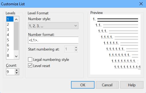 Format Bullets And Numbering
