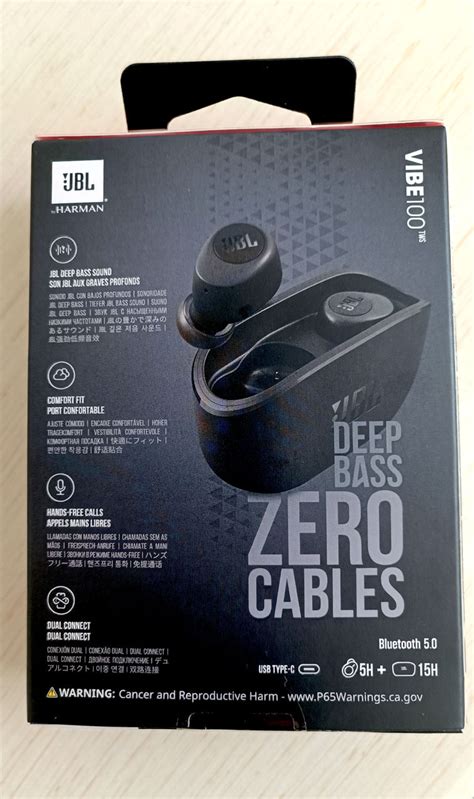 Наушники JBL Vibe 100TWS Black Bluetooth