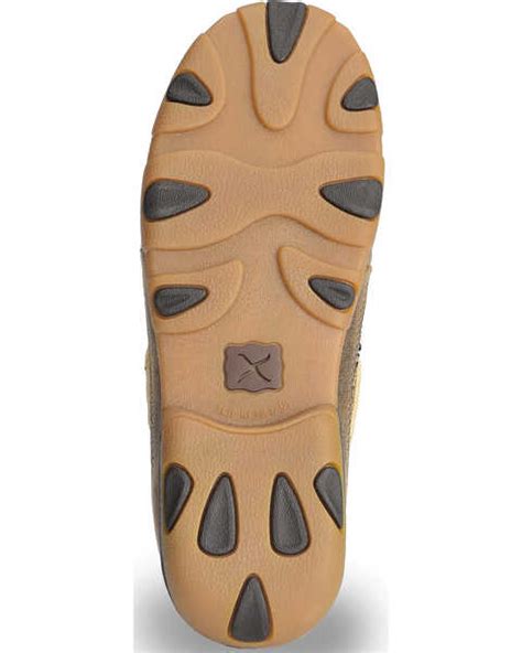 Twisted X Womens Eco Twx Slip On Driving Moccasins Moc Toe Brown