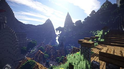 Minecraft Landscape Wallpapers Wallpaper Cave