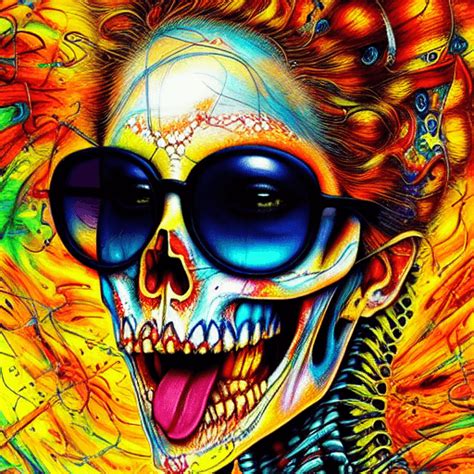 Screaming Skeleton On Fire · Creative Fabrica
