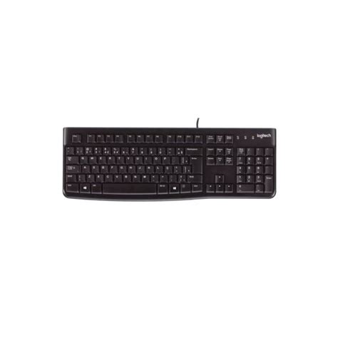 Teclado Usb Logitech K120 Preto Com Conexão Plug And Play E Teclas