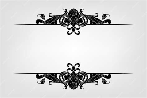 Premium Vector Classical Baroque Filigree Decoration Ornament Vintage