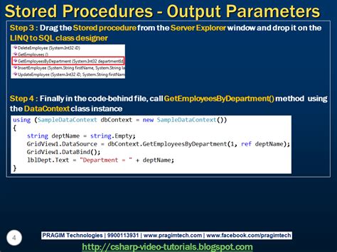 Sql Server Net And C Video Tutorial Part 6 Stored Procedures With