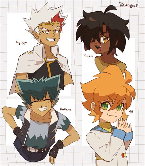 Mfb Random Metal Saga Character Doodles Ryuga Kakeru Enzo Yu R