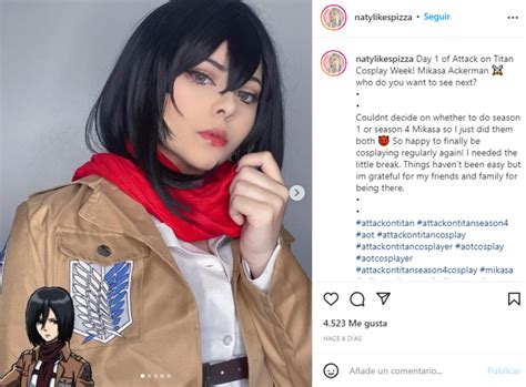 Este Cosplay De Mikasa Ackerman Celebra Su Lugar En Shingeki No Kyojin