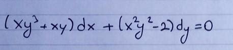 Solved Xy3 Xy Dx X2y22 Dy 0 Chegg