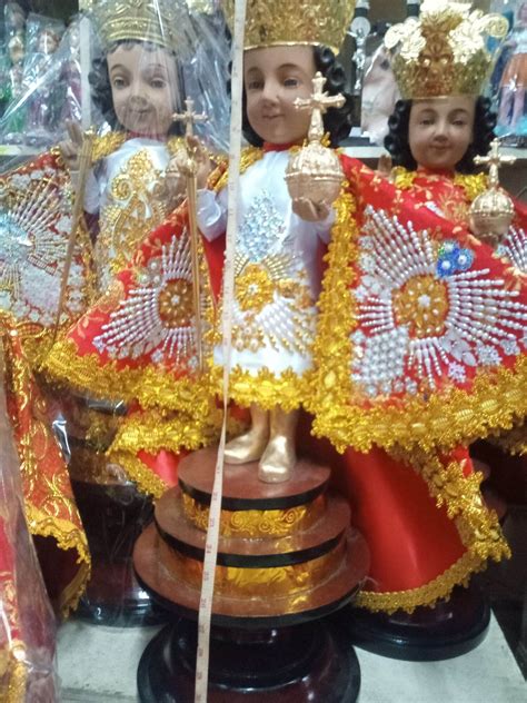 34 Inches Senyor Santo Niño De Cebu Statue Figurine Senior Sto Nino Wood Base Fiber Niño In Nice