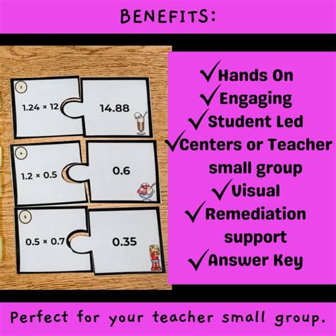 Multiplying And Dividing Decimals Decimal Operations Hands On Math Centers